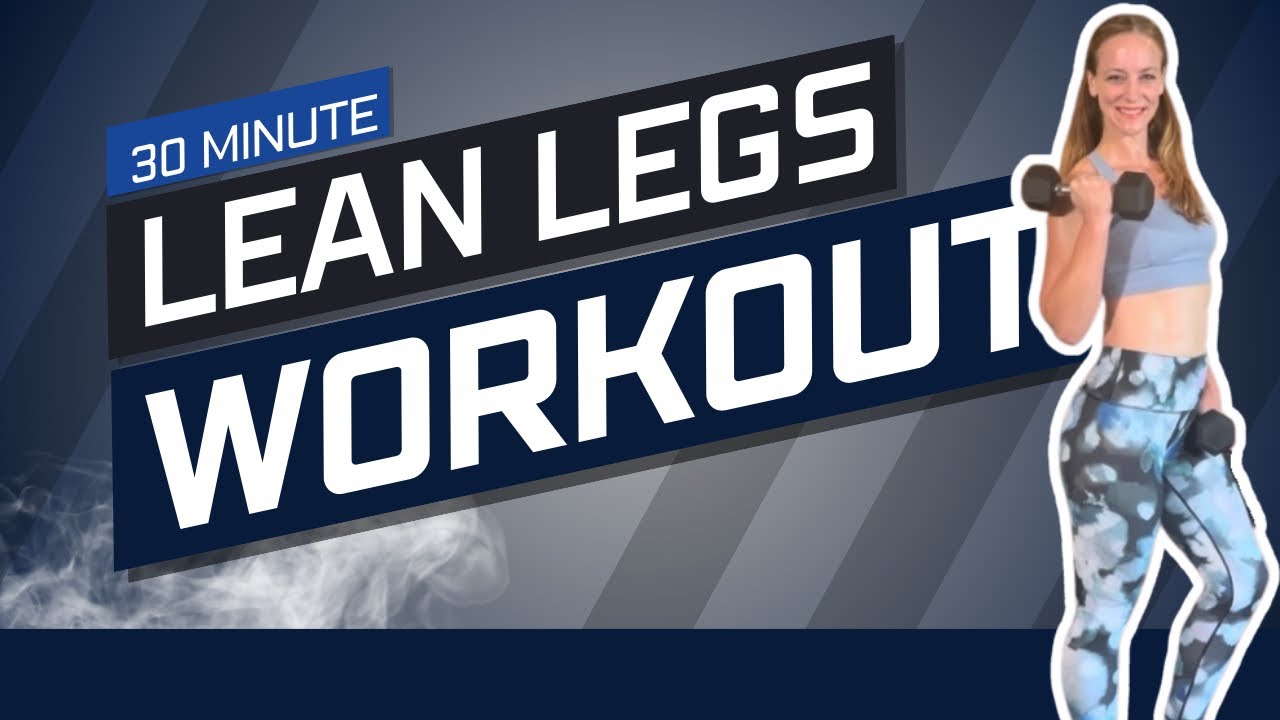 30 MIN Lean Legs Strength Workout // Low Impact with Dumbbells - YouTube