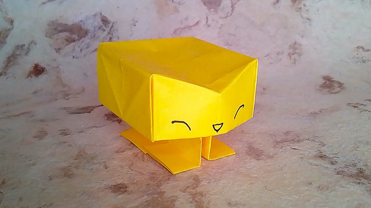 Cómo hacer un GATO SALTARÍN de papel FÁCIL | Origami PASO A PASO - YouTube