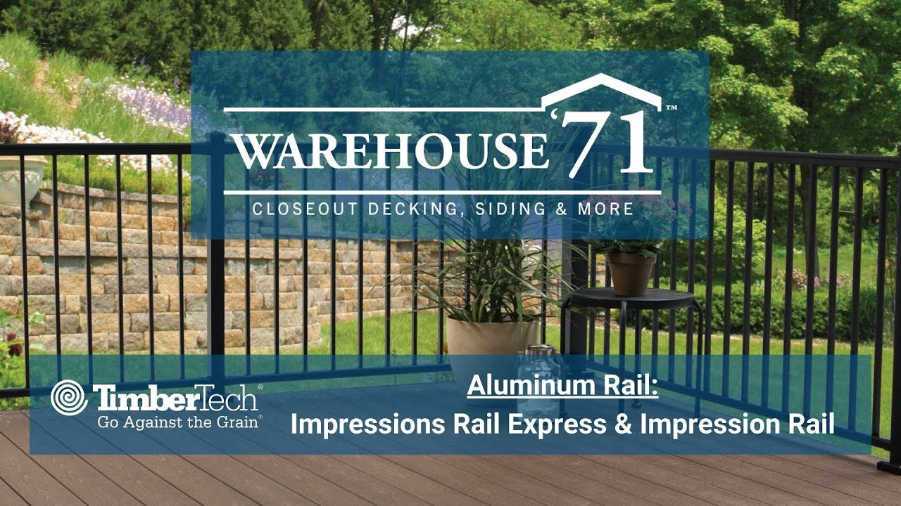 TimberTech Aluminum Deck Railing at Warehouse '71 - YouTube
