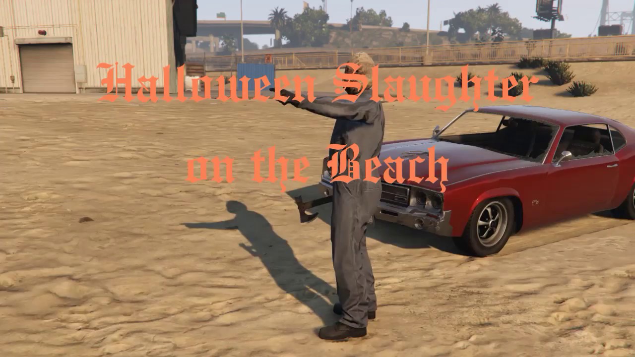 GTA 5 Halloween Slaughter on the Beach - YouTube