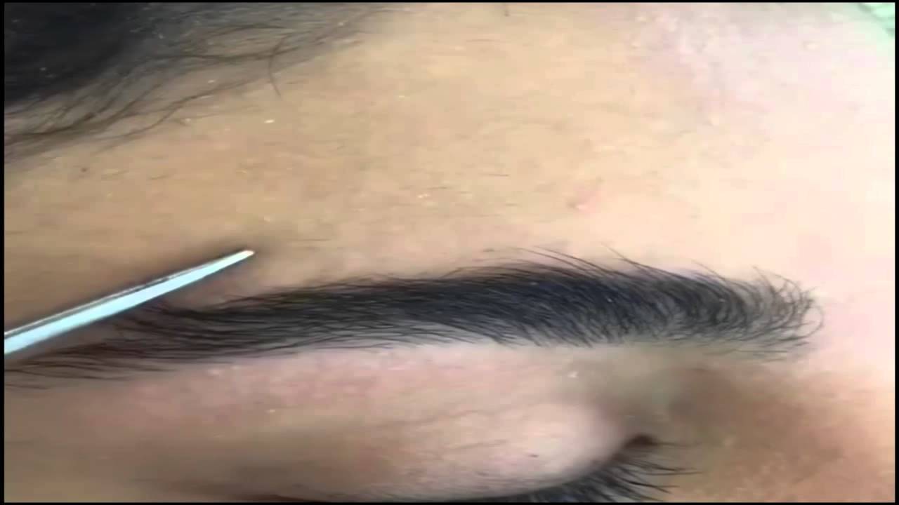 Makeup - Amazing Arabic style eyebrows - YouTube