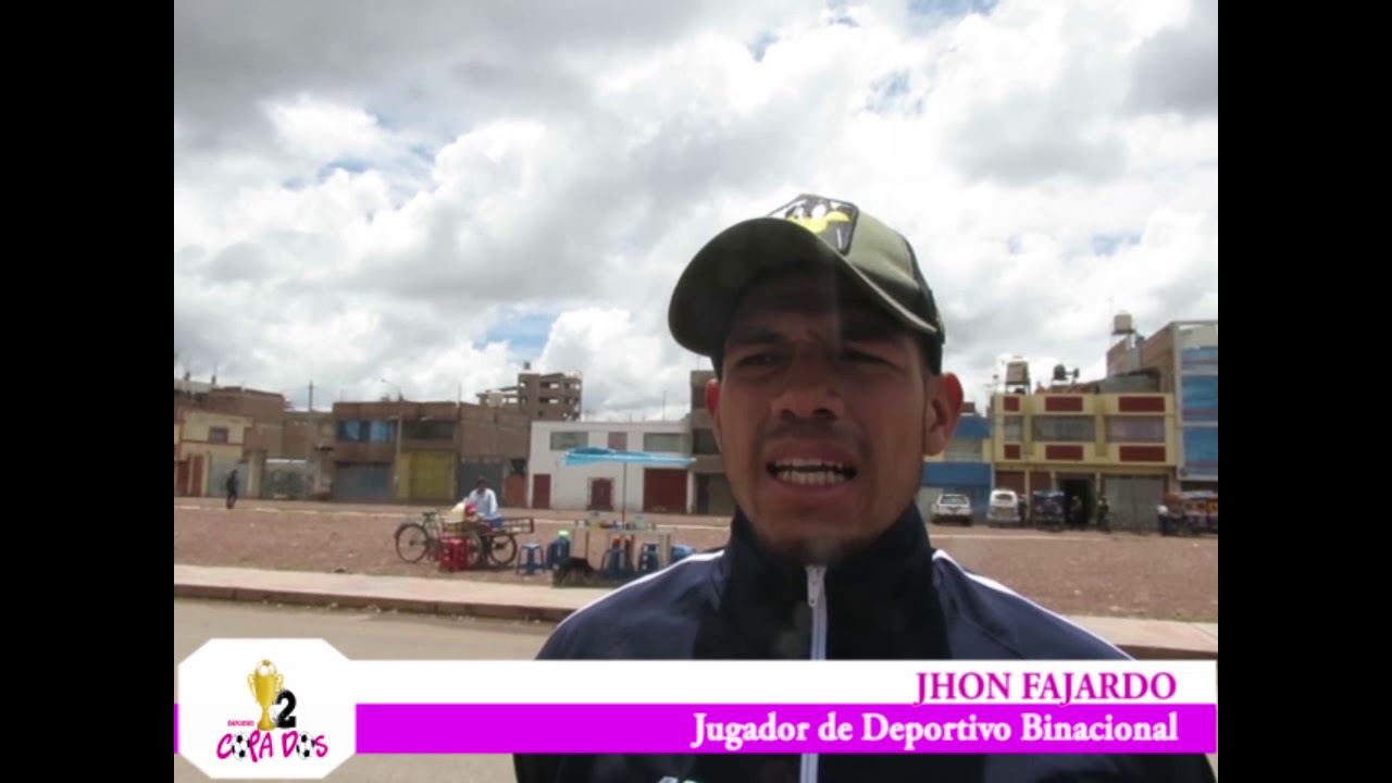 DECLARACIONES DE JHON FAJARDO - JUGADOR DE DEPORTIVO BINACIONAL - YouTube