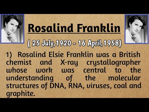 10 lines Rosalind Franklin essay in English|Rosalind Biography|Rosalind ...