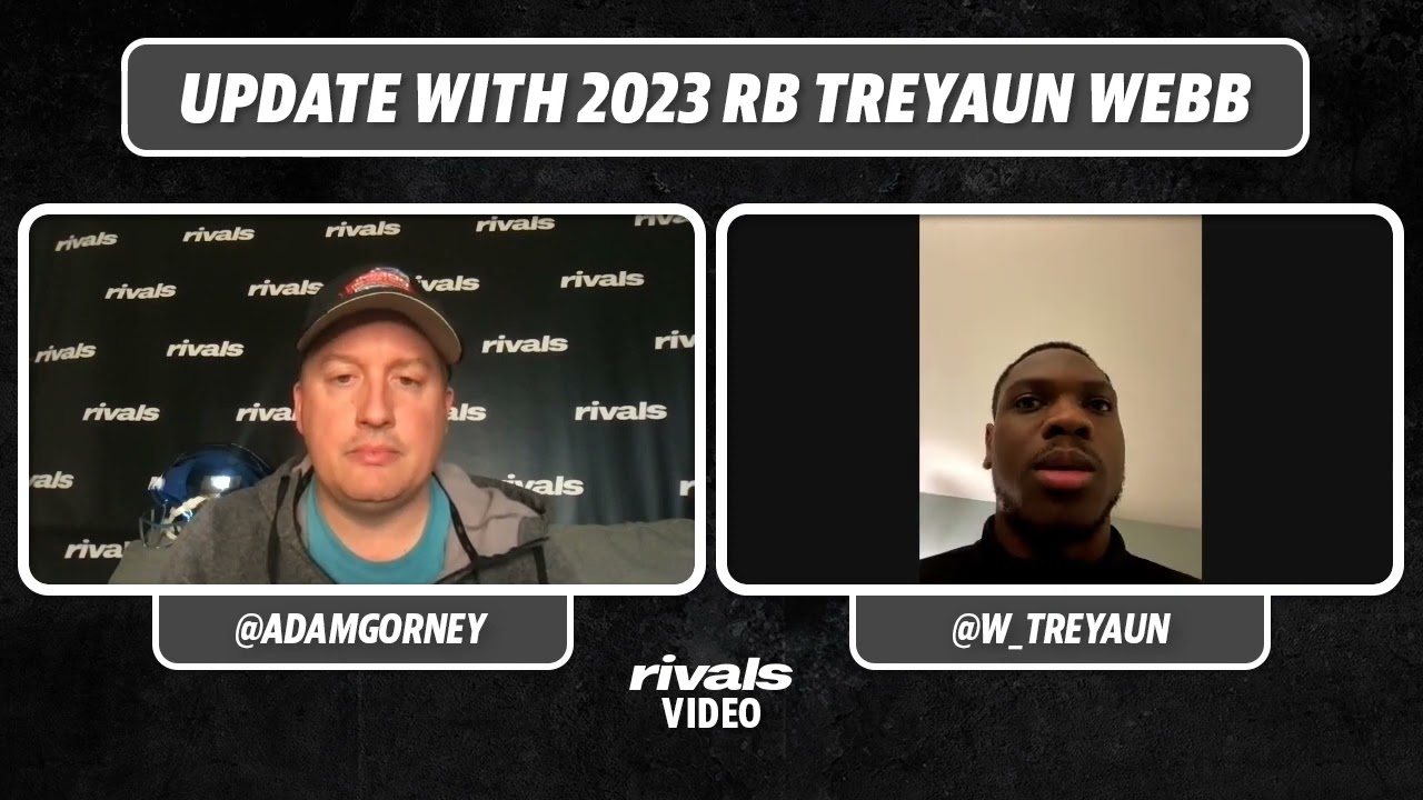 Update on 2023 RB Treyaun Webb - YouTube