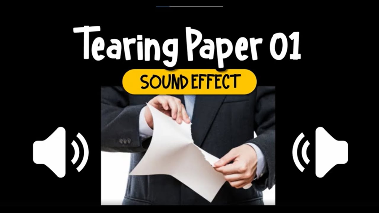 Tearing Paper #01 Sound Effect | 撕紙 #01 紙張 音效 (High Quality) - YouTube