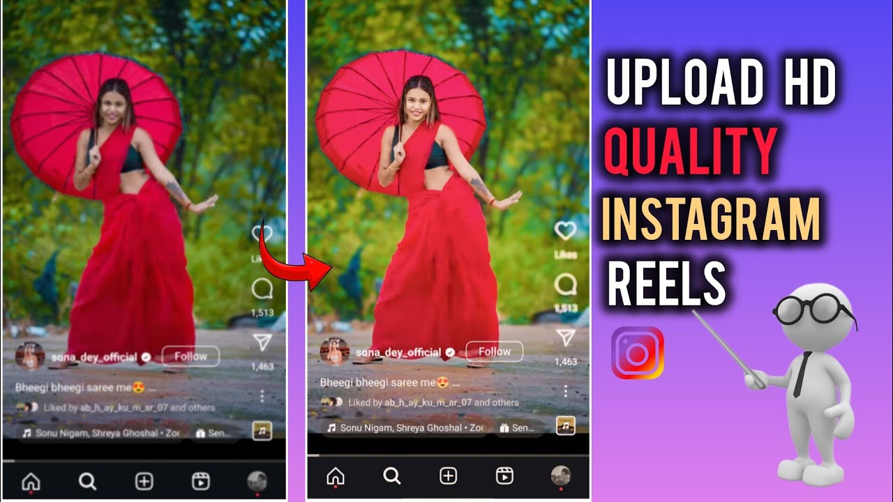 How to upload High Quality Instagram reels | Upload best quality post ...