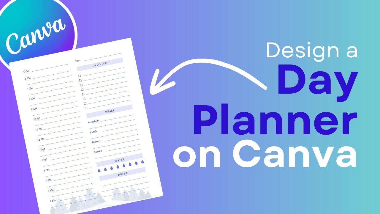 Canva Tutorial: Let's Make a Day Planner Together - YouTube