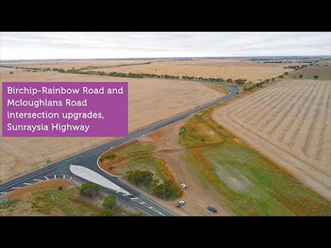 Upgrading intersections on the Sunraysia Highway - YouTube