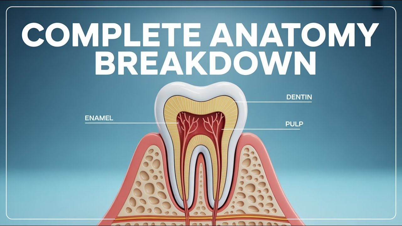 Complete 3D Tooth Anatomy: Every Layer Explained (Enamel, Dentin, Pulp ...