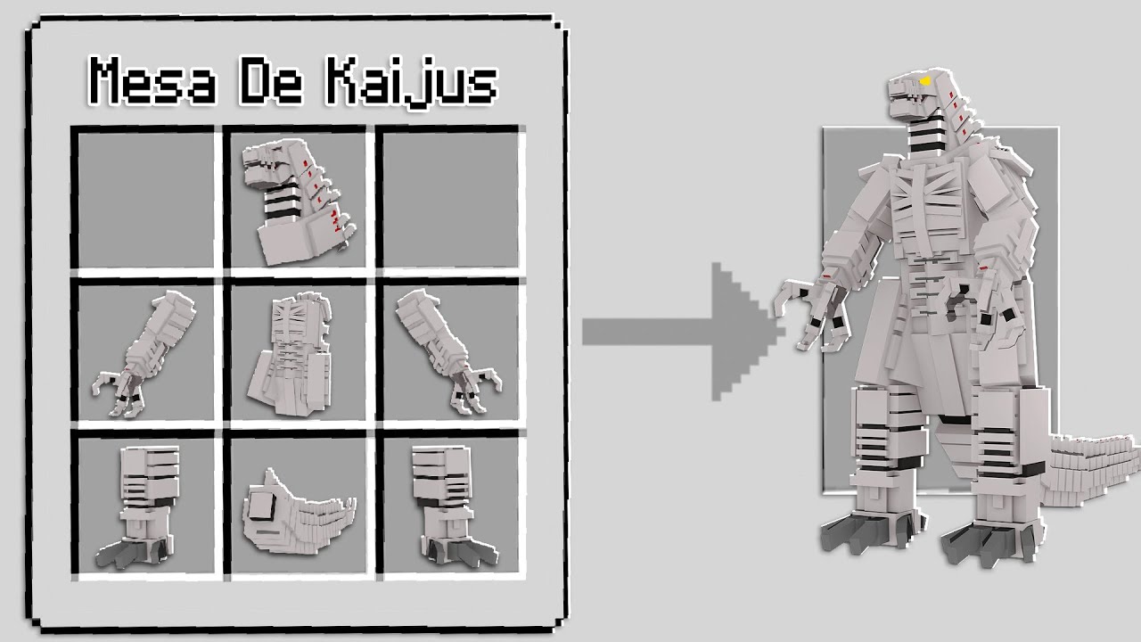 CRIANDO O MECHA GODZILLA NO MINECRAFT !! LEGENDS MOD UPDATE - YouTube