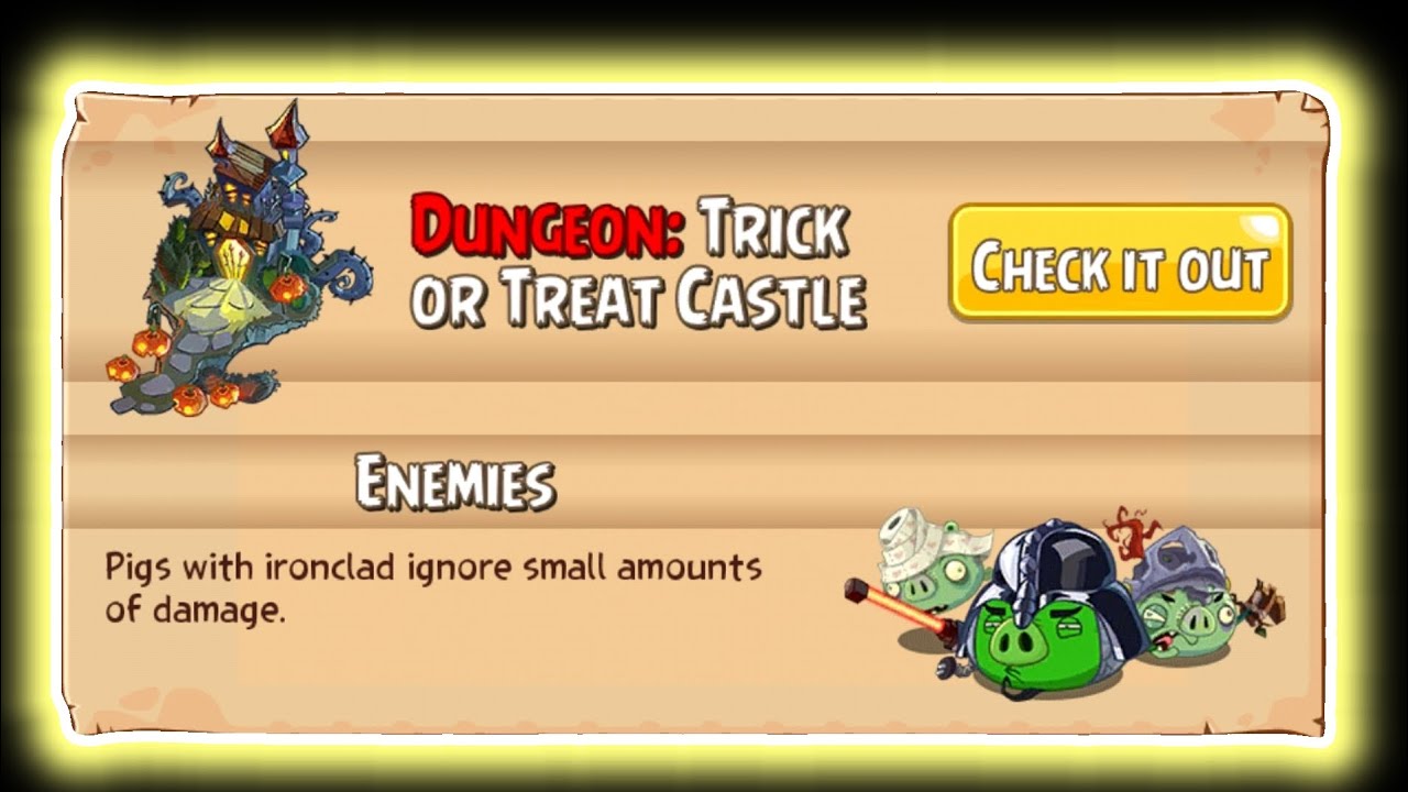 DUNGEON: Trick or Treat Castle | Angry Birds Epic All Stars - YouTube