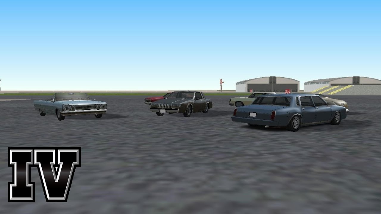 GTA SA - (Gta IV Style) Car Pack Mod - YouTube