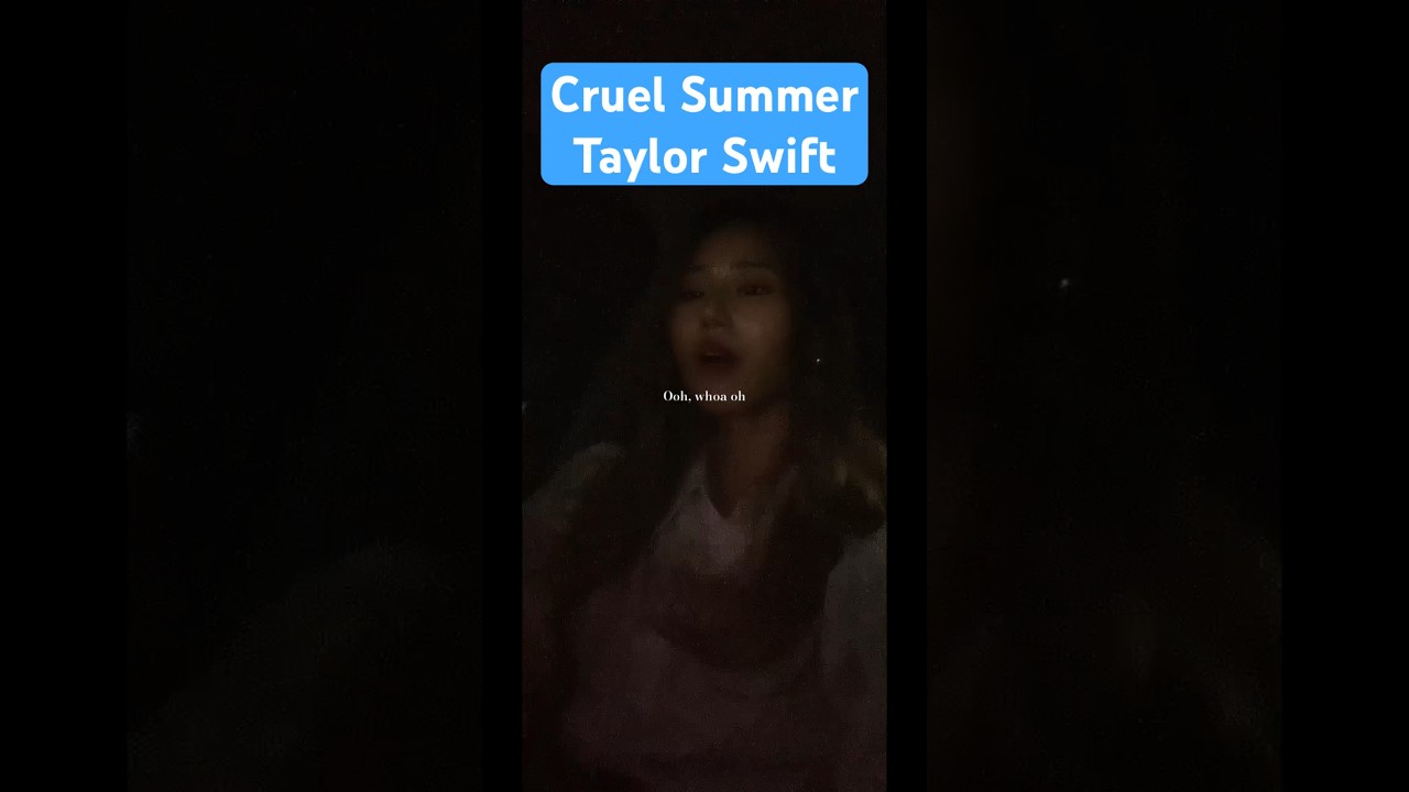 Cruel Summer Taylor Swift 테일러스위프트 Cover Youtube