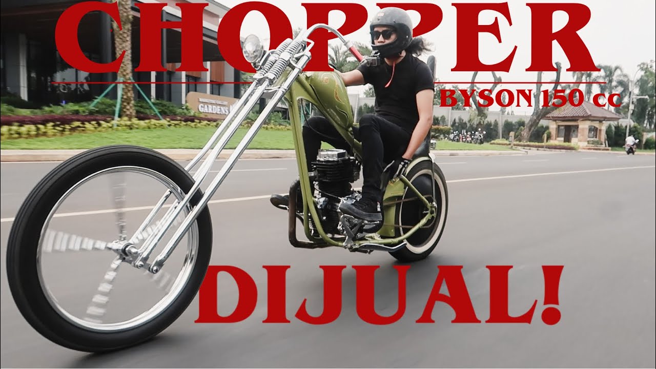 CHOPPER LONGFORK, BASIC YAMAHA BYSON 150, CUMA MESIN YANG KEPAKE ...