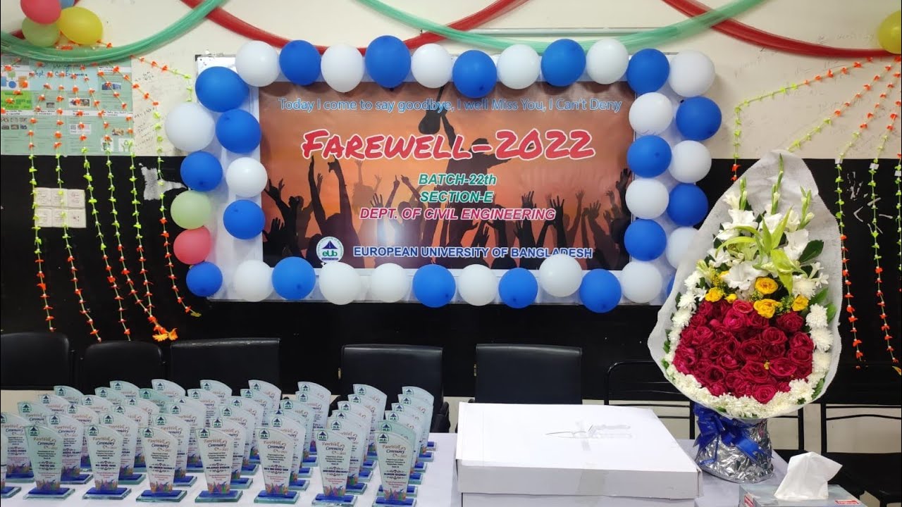 European University of Bangladesh Farewell program 2022 l part-1 I EUB ...