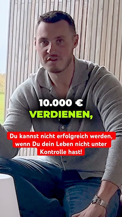 Du kannst nicht erfolgreich werden, wenn Du dein Leben nicht unter Kontrolle hast! - YouTube