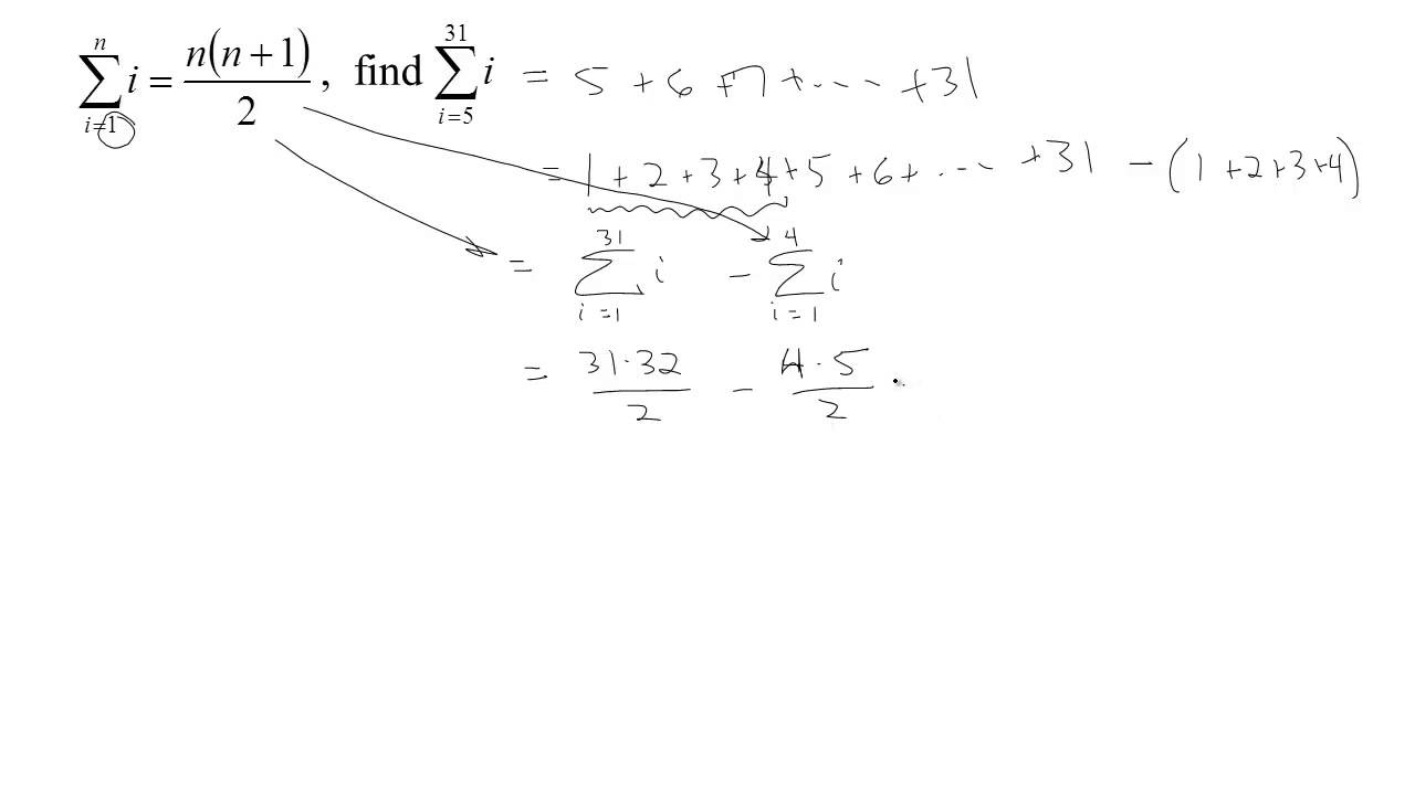 5.2-3 Simplifying Sums and Changing Indices - YouTube