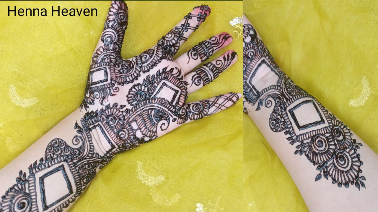 Stylish and creative mehndi design for front hand|Amazing henna design ...
