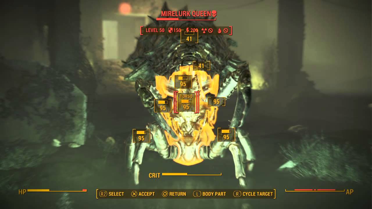 Fallout 4 - Mirelurk Queen Boss Battle on Hard (HD) - YouTube
