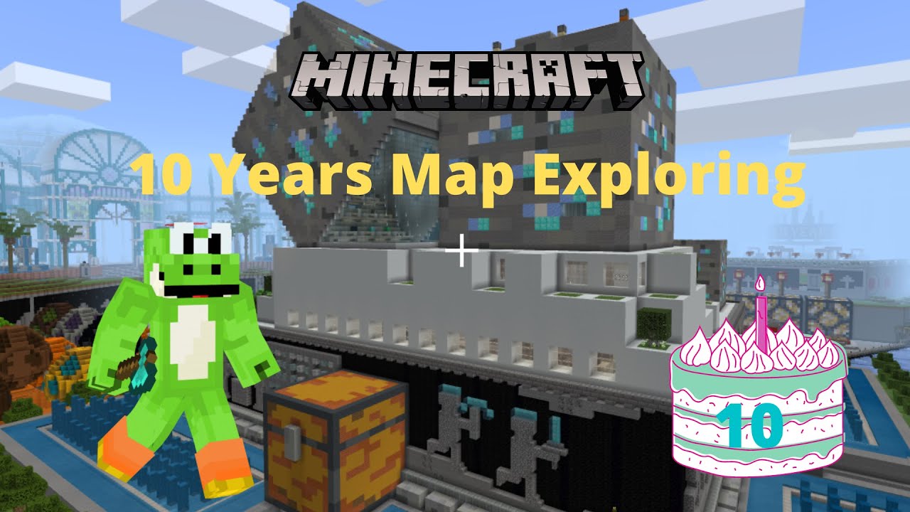 Minecraft 10 Years Map Exploring - YouTube