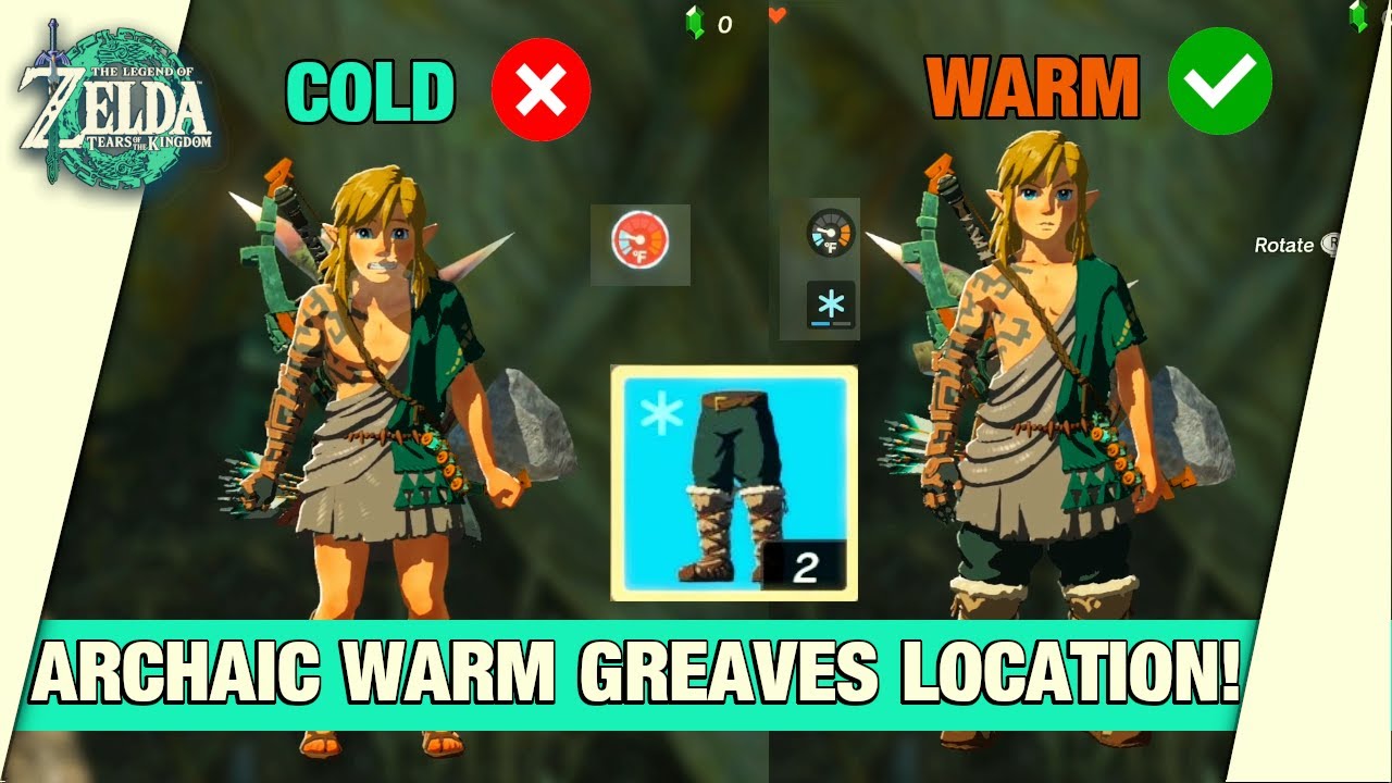 How to find Archaic Warm Greaves LOCATION! Zelda: Tears of the Kingdom ...