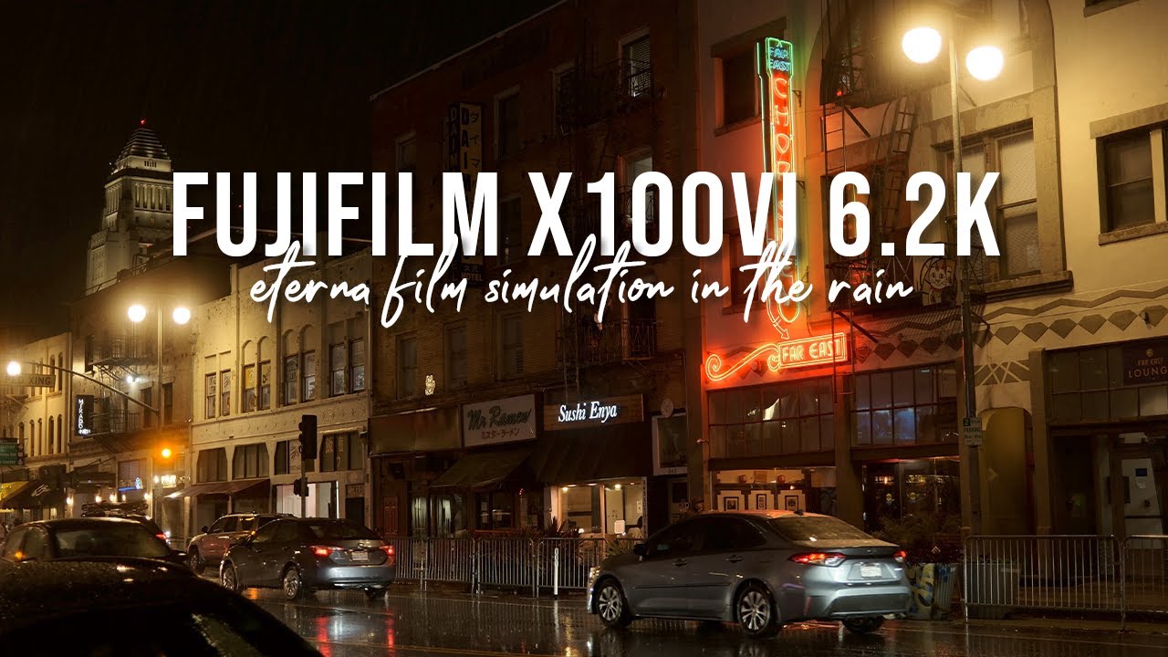 FUJIFILM X100VI 6.2K | Eterna Film Simulation In The Rain - YouTube