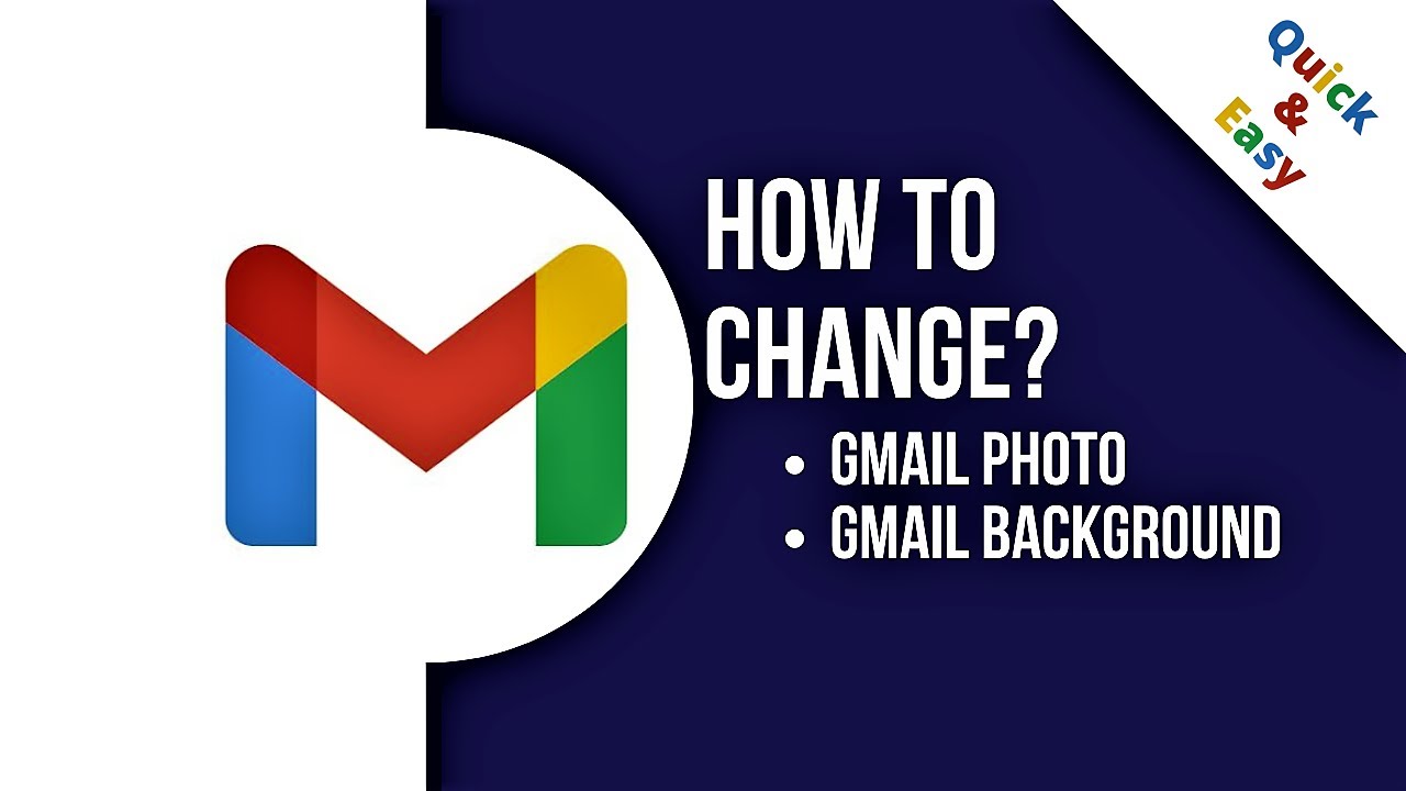 How to change Gmail photo, background? - YouTube