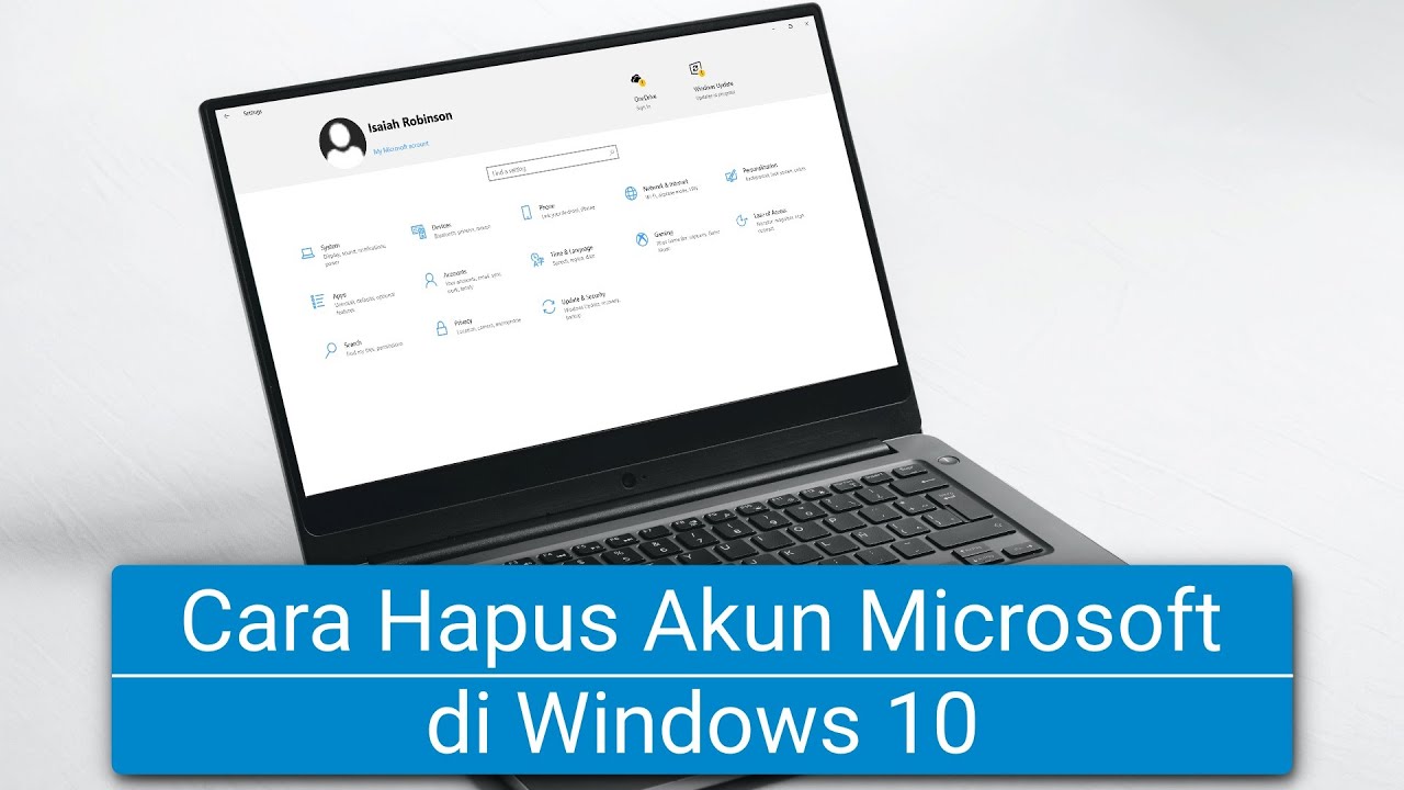 Cara Menghapus Akun Microsoft di Windows 10 - YouTube