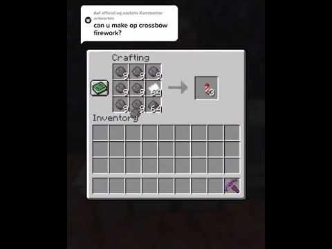 can u make op crossbow fireworks (Minecraft) - YouTube