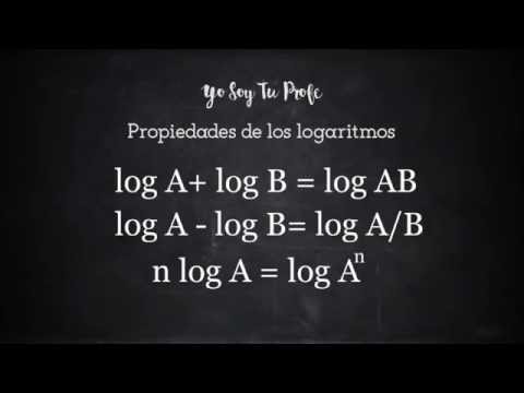 Propiedades de los logaritmos (Videotutorial) - YouTube