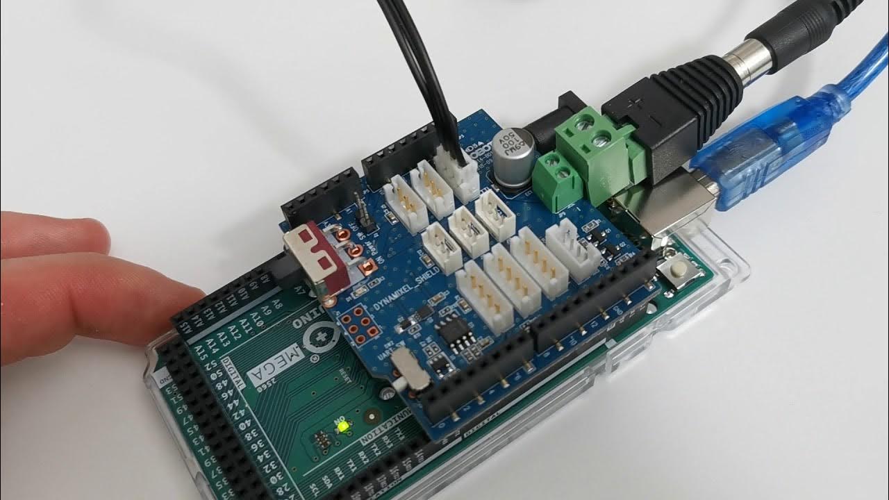 Dynamixel shield for Arduino - YouTube