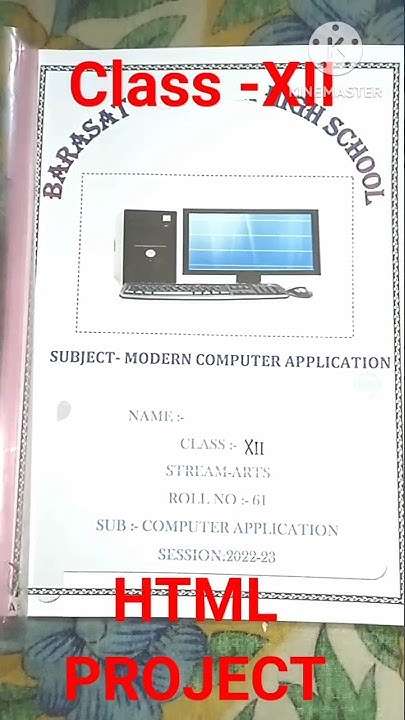 Class 12 Html project #shorts#viral#Html project with Study Compu - YouTube