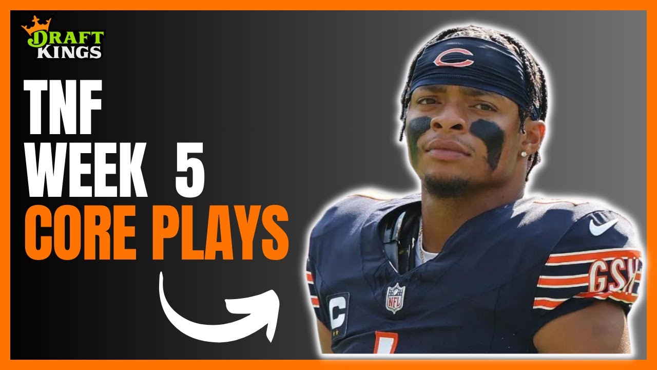 Draftkings Nfl Dfs Picks Week 5 Tnf Core Plays Lineup Build Must