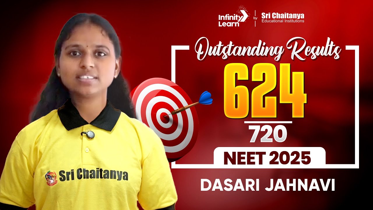 NEET 2025 Topper Dasari Jahnavi Her Preparation Secrets | Scored 624 ...