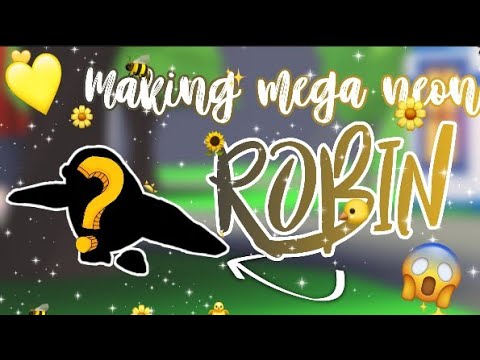 Making a MEGA NEON ROBIN in Adopt Me - YouTube