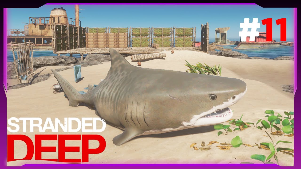 Mi Primer TIBURÓN! : STRANDED DEEP #11 - YouTube
