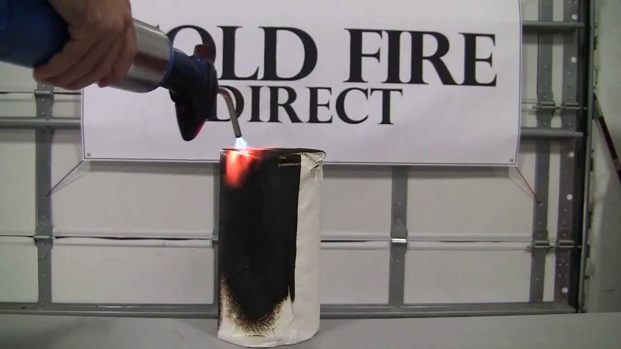 Fire Block Treatment on Regular Paper Towel - YouTube