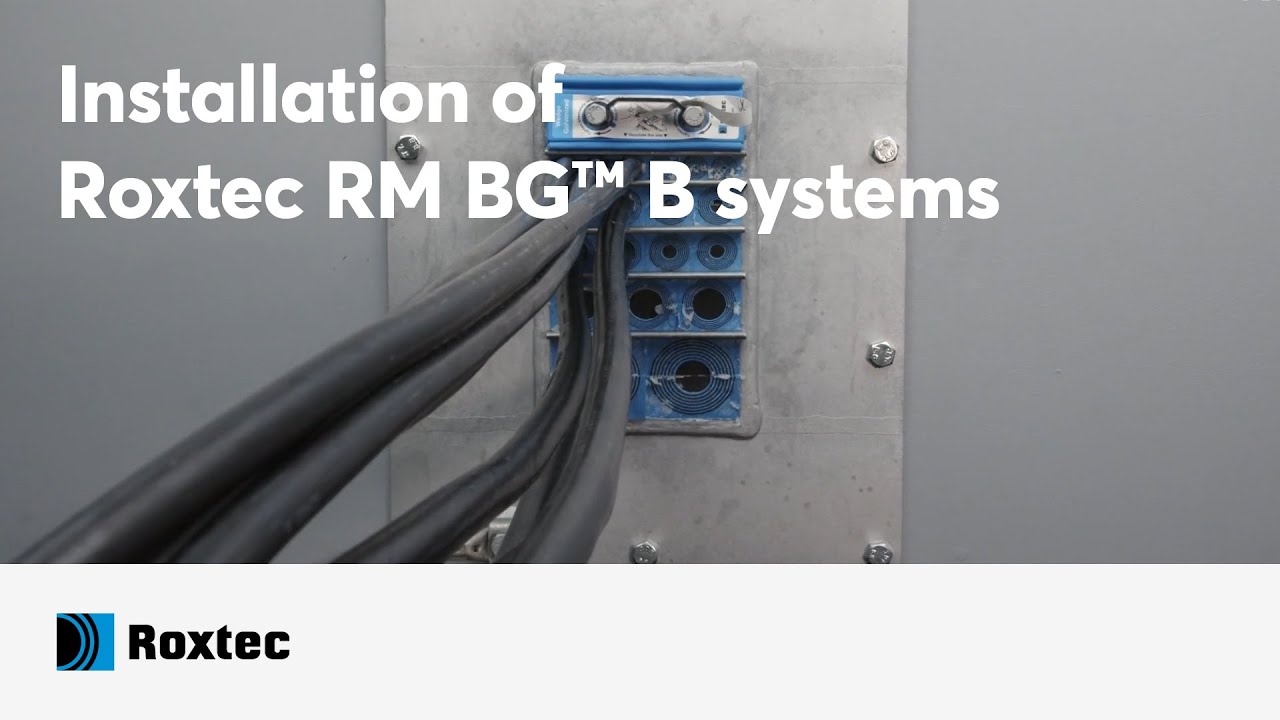 Installation of Roxtec RM BG™ B systems - YouTube