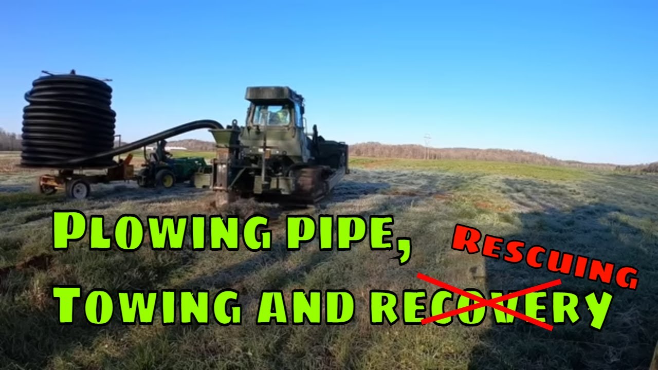 Saving pigs and plowing pipe...all in days work! - YouTube