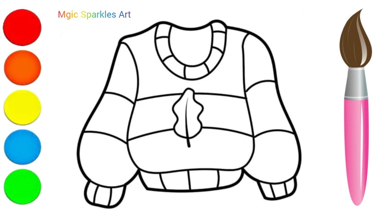 How To Draw Sweater Step By Step | Drawing Tutorial - YouTube