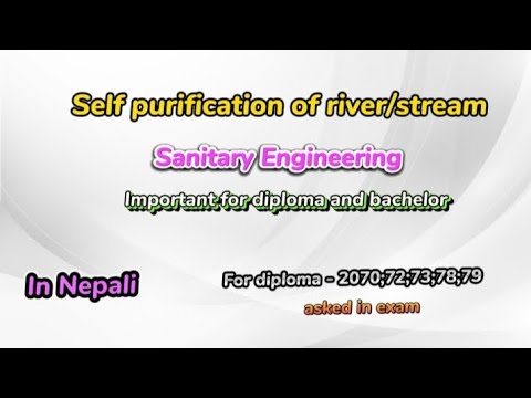 Self purification of river-stream / Sanitary engineering / Diploma and ...