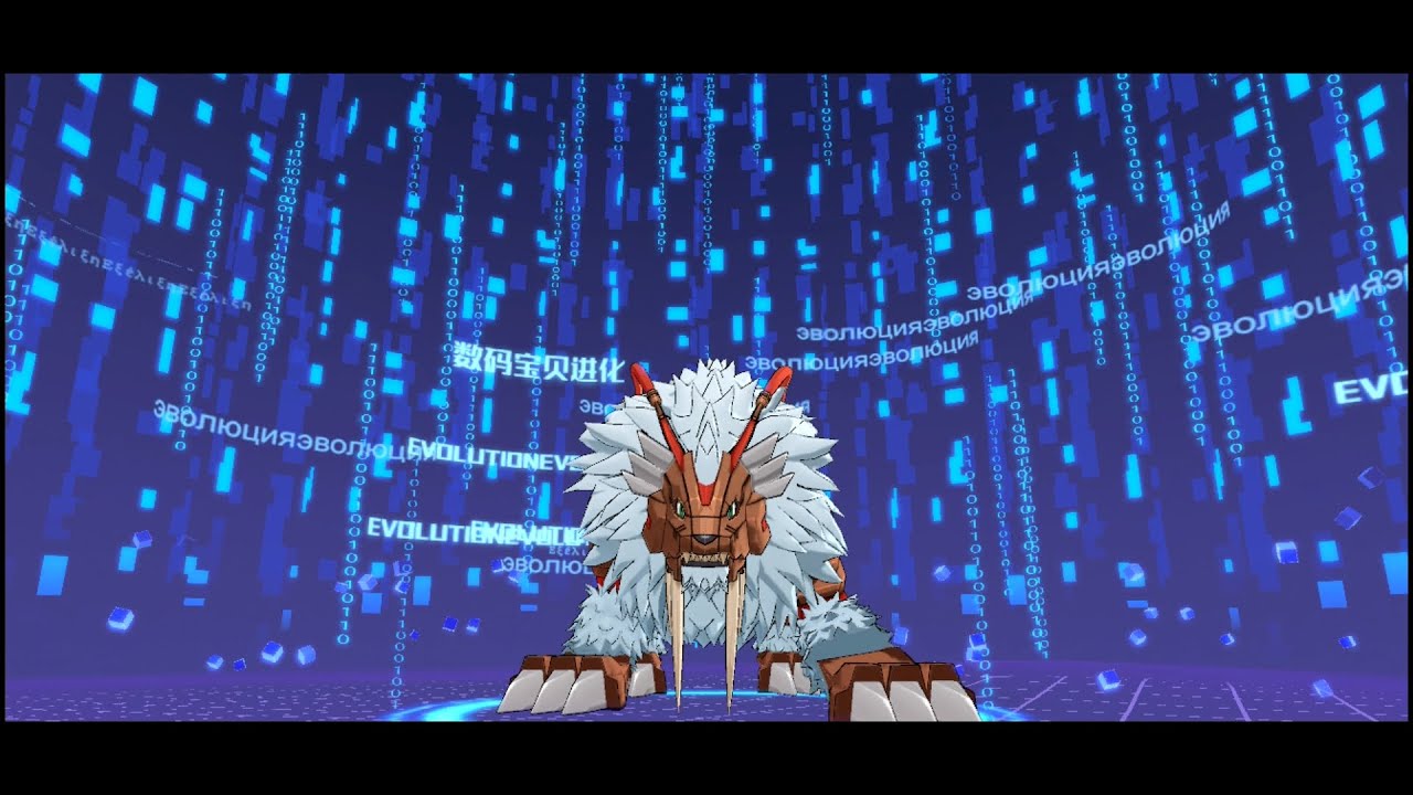 Digimon New Century Evolution Dinotigermon ( ディノタイガモン ) - YouTube