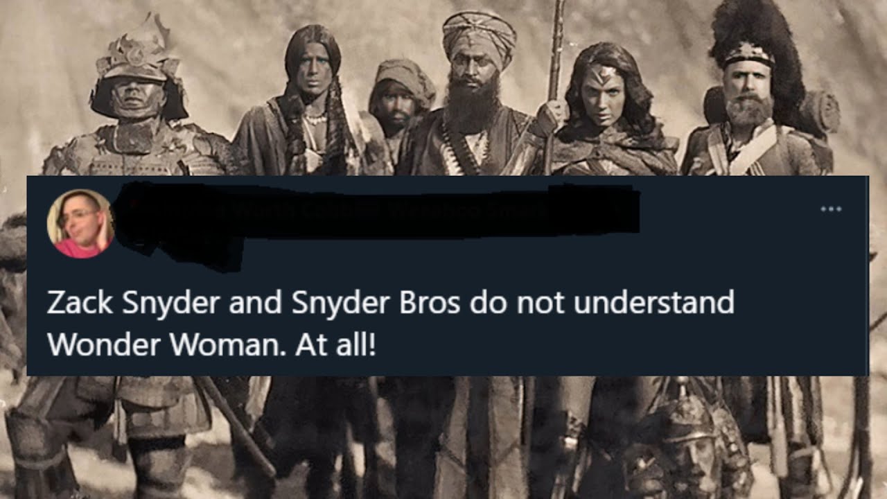 "Zack Snyder and Snyder bros don't understand Wonder Woman at all ...