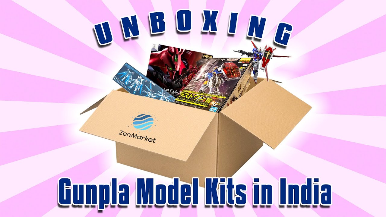 UNBOXING GUNDAM MODEL KITS IN INDIA !!!! ORDER FROM ZEN MARKET - YouTube
