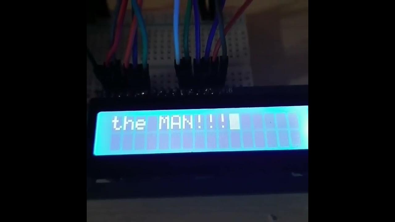 LCD text display with microcontroller - YouTube