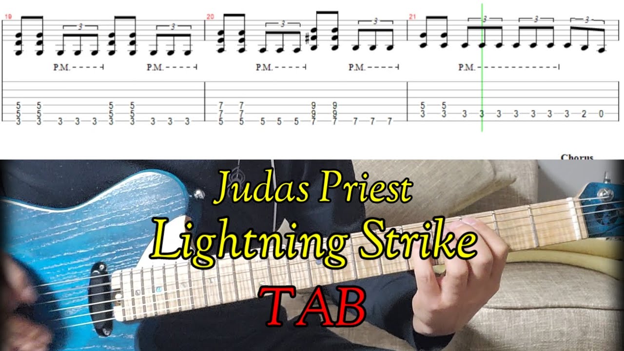 [TAB] Lightning Strike - Judas Priest 악보 - YouTube
