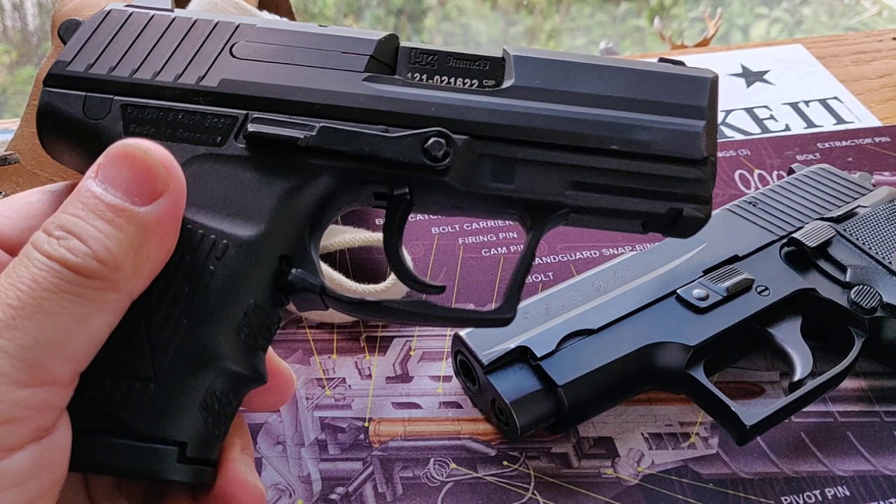 Sig P225 vs HK P2000sk carry drills - YouTube