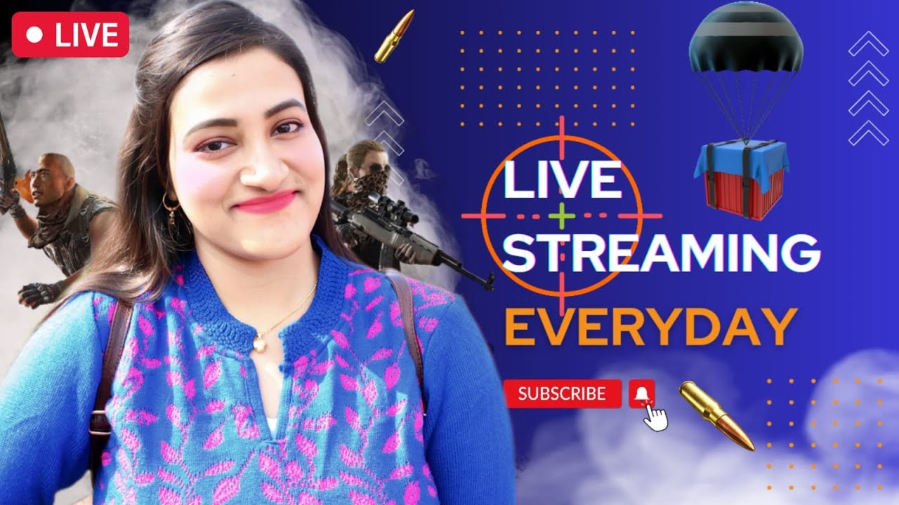 BGMI LIVE Girl Gaming Rush Games with Facecam ️ Teamcode #custom #bgmi ...