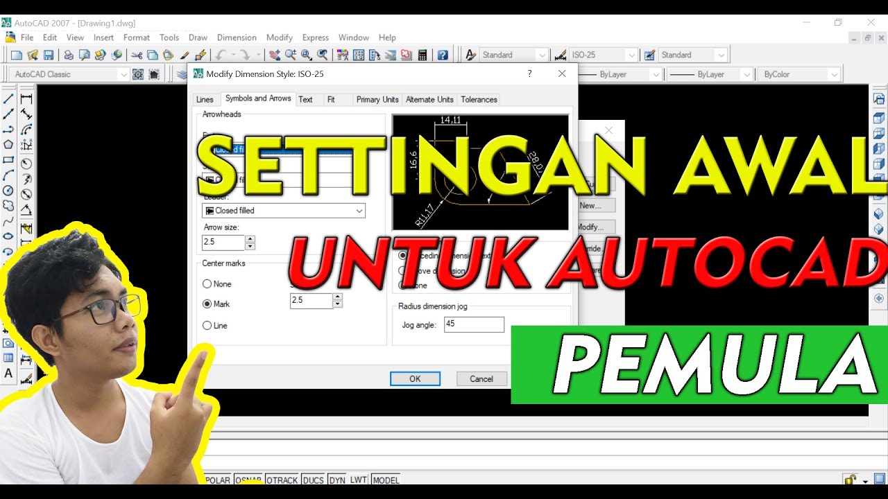 Settingan Awal AutoCAD - Pemula WAJIB TAHU ! - YouTube