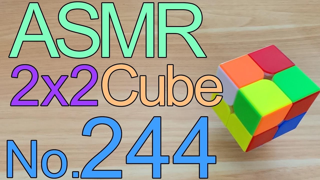 [2x2] No.244 Rubik's Cube Practice | scramble | ASMR for Sleep and ...